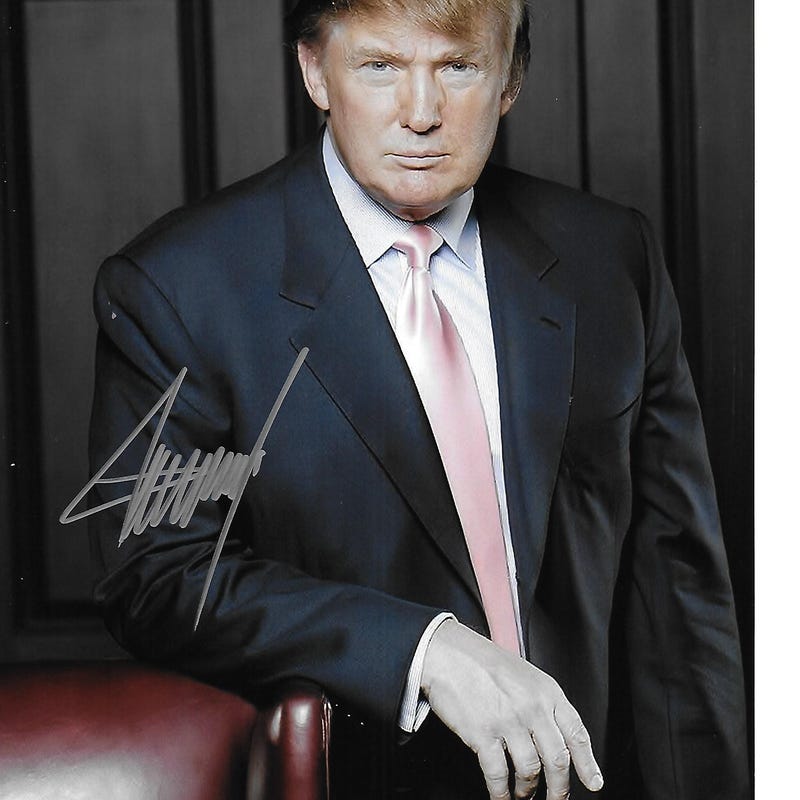 Donald Trump Signed Photo - Etsy