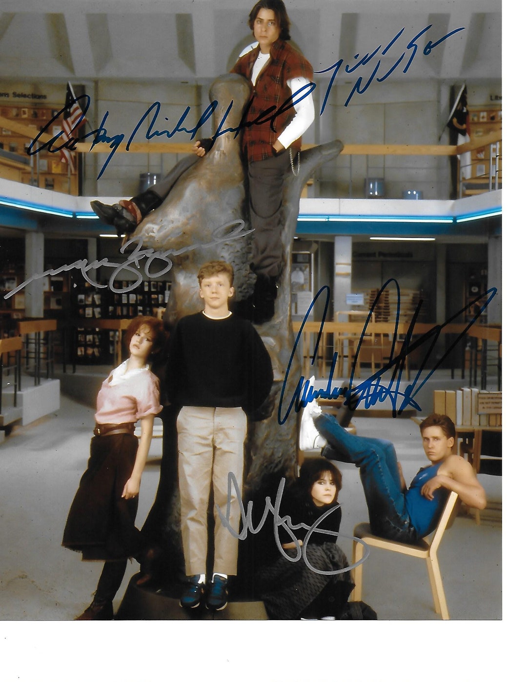 Cast of the Movie breakfast Club Signed 8x10 Pic by All Main Cast - Etsy