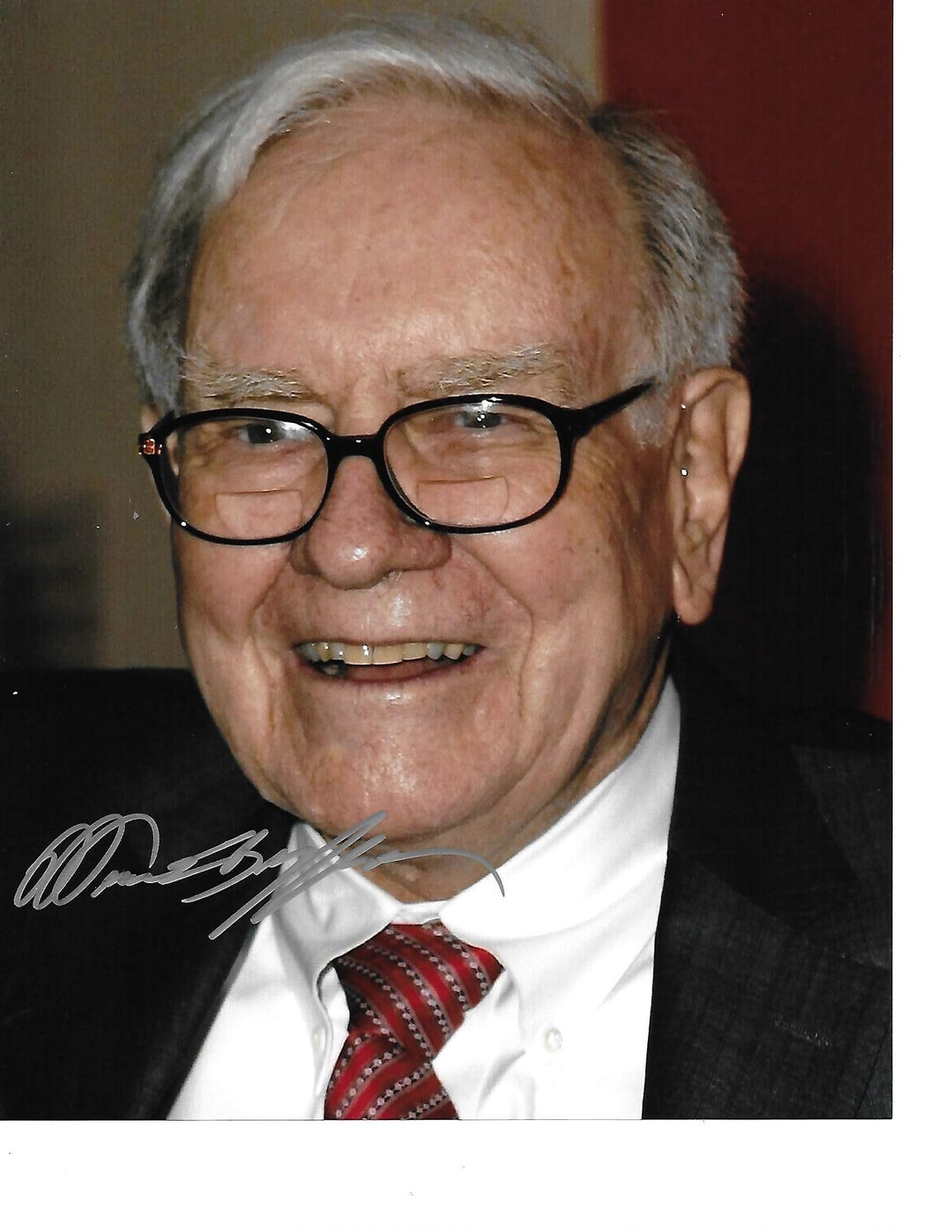 Super Business Investor WARREN BUFFETT Great Looking Signed 8x10 ...