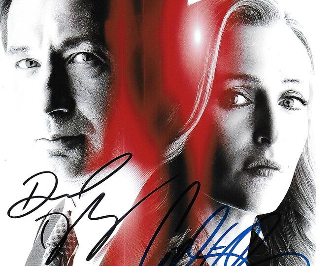 Long Running Tv Series x Files Dual Cast Autographed 8x10 Promo Pic - Etsy