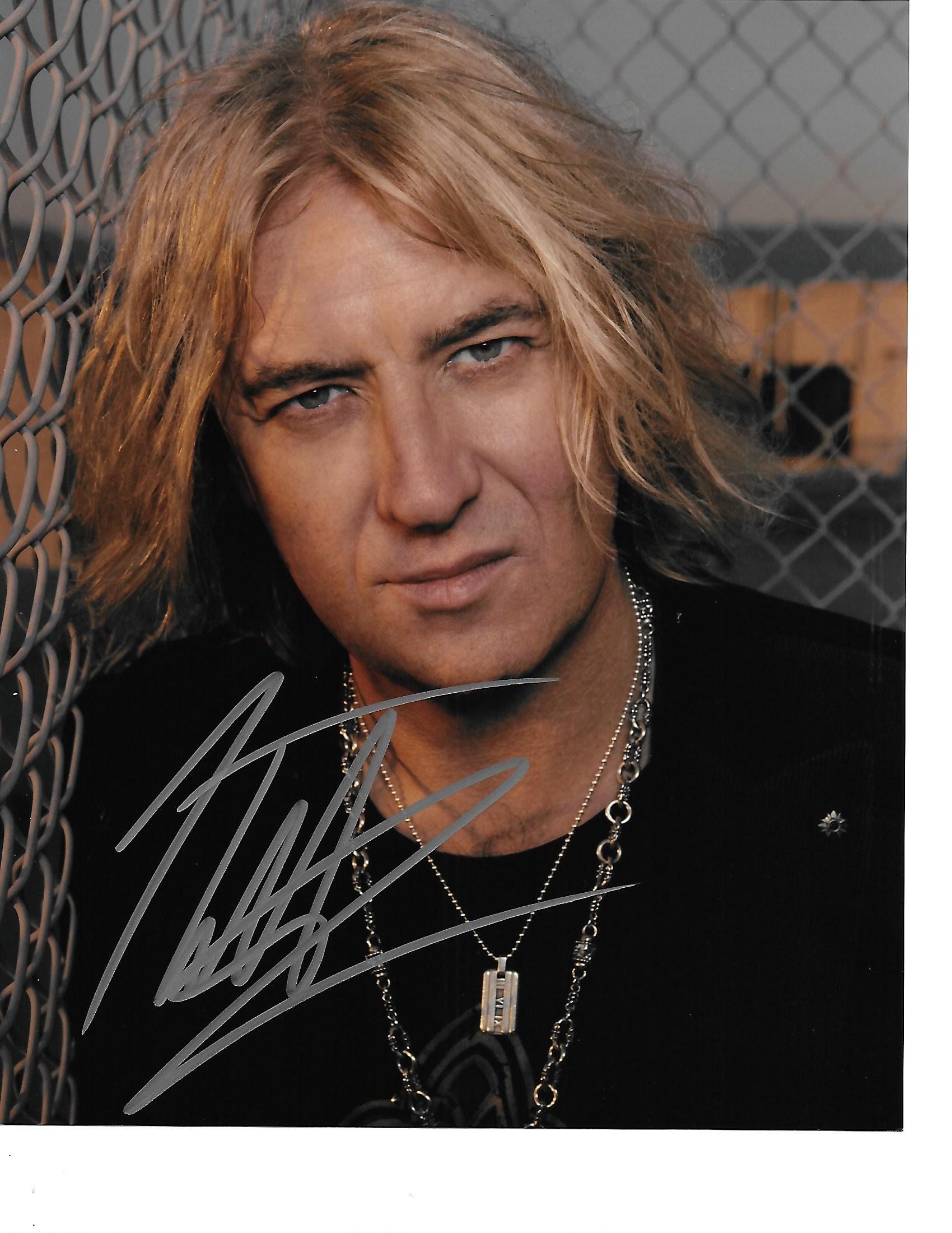 Rock and Roll Frontman JOE ELLIOTT Autographed on Stage 8x10 Photograph ...