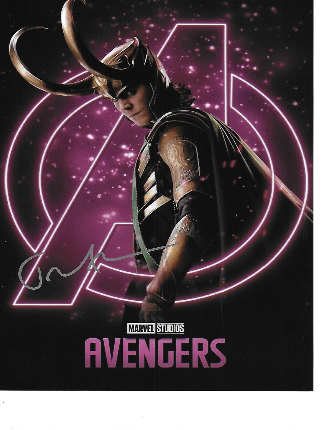 Super Actor Villain TOM HIDDLESTON loki Signed - Etsy