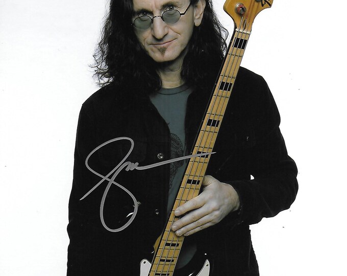 All Time Amazing Singer and Rocker GEDDY LEE Great Looking Signed 8x10 ...
