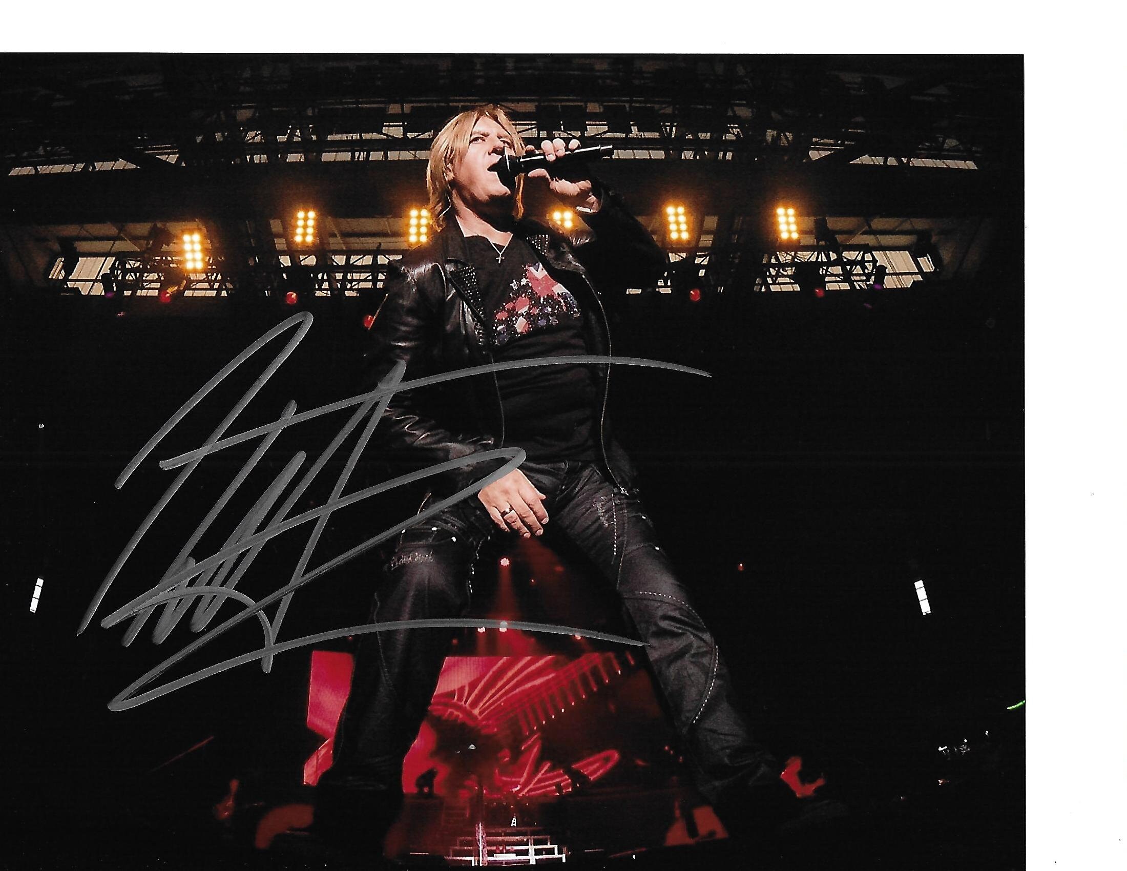 Rock and Roll Frontman JOE ELLIOTT Autographed on Stage 8x10 Photograph ...