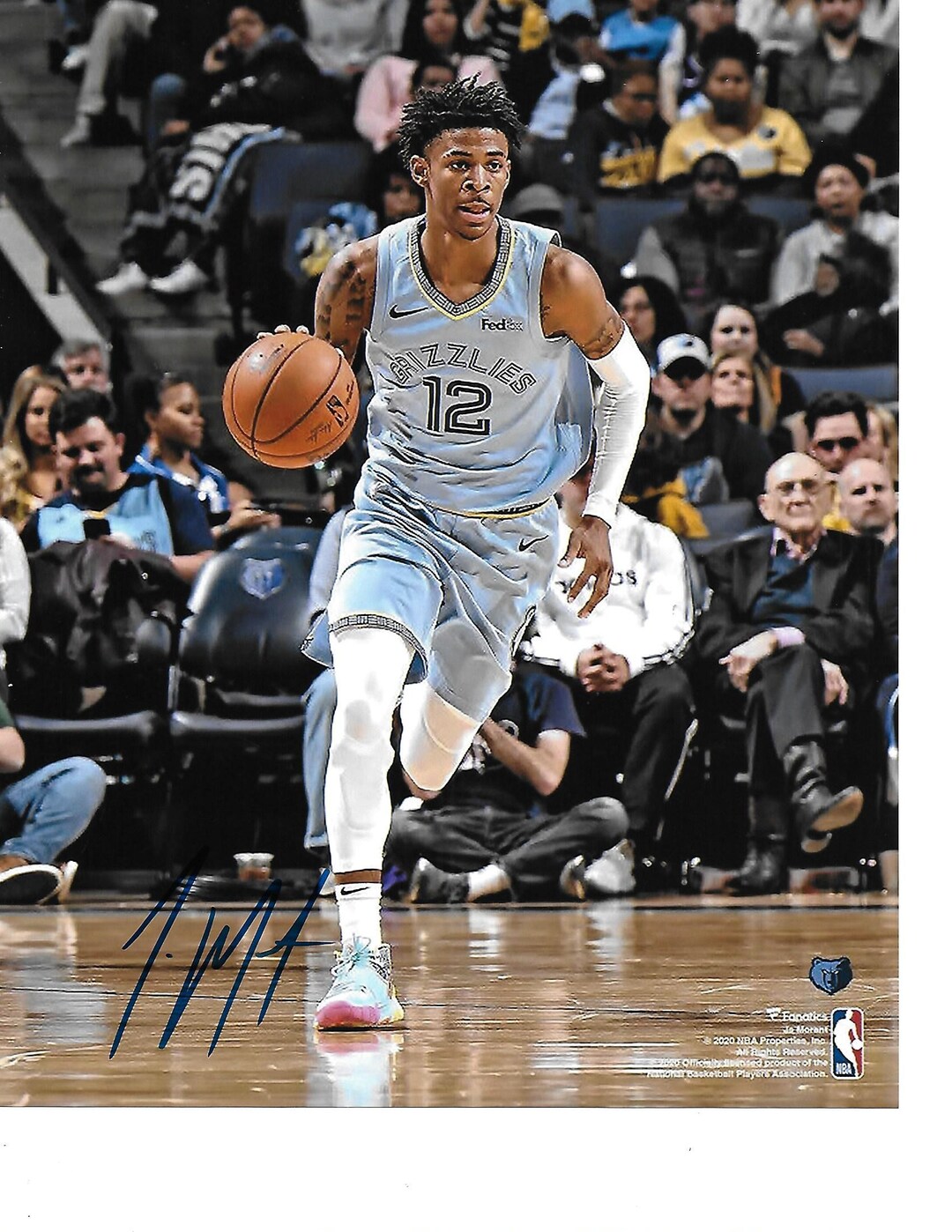 Young Superstar Hoopster JA MORANT Autographed 8x10 Game Day Photograph ...