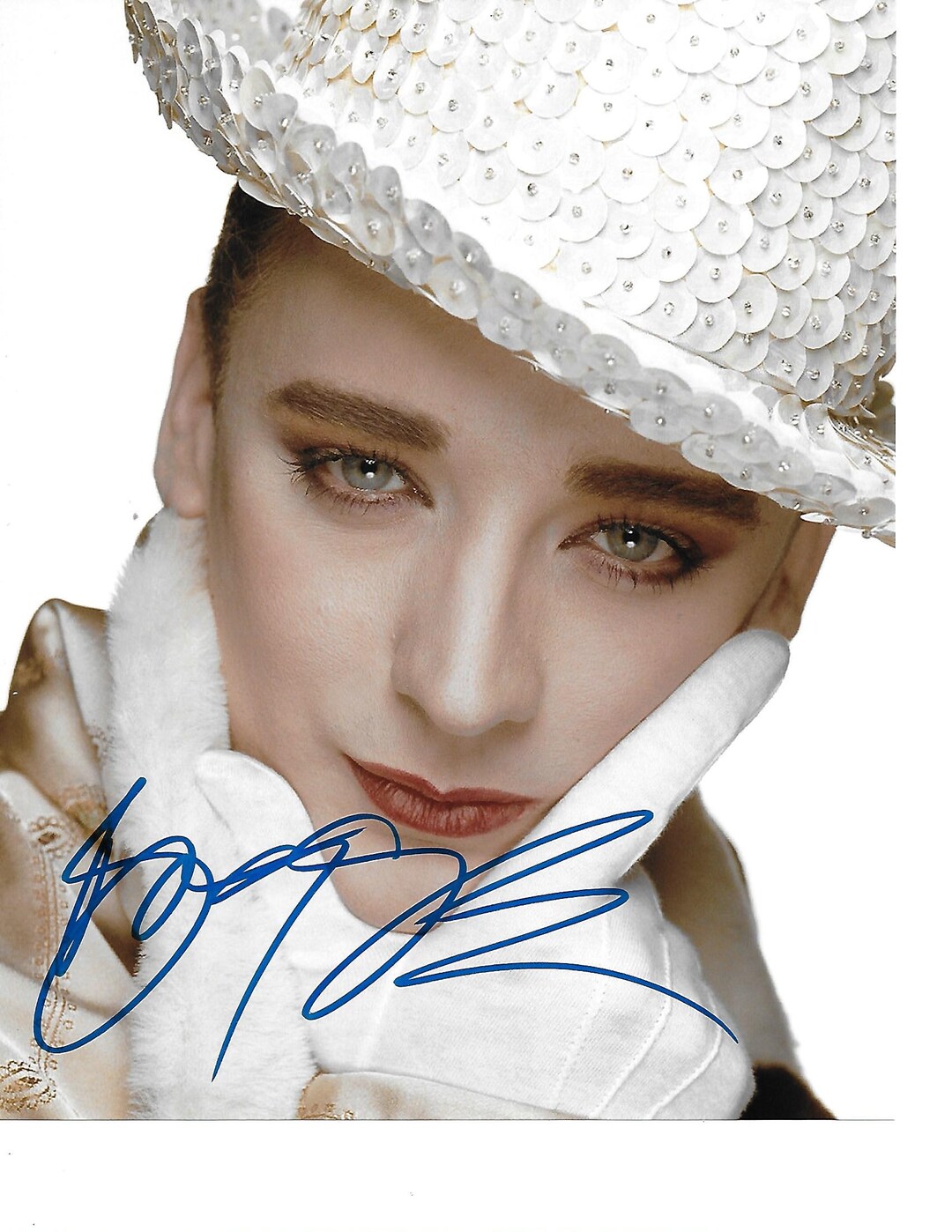Singer and Entertainer BOY GEORGE Really Nice Signed 8x10 Photograph - Etsy