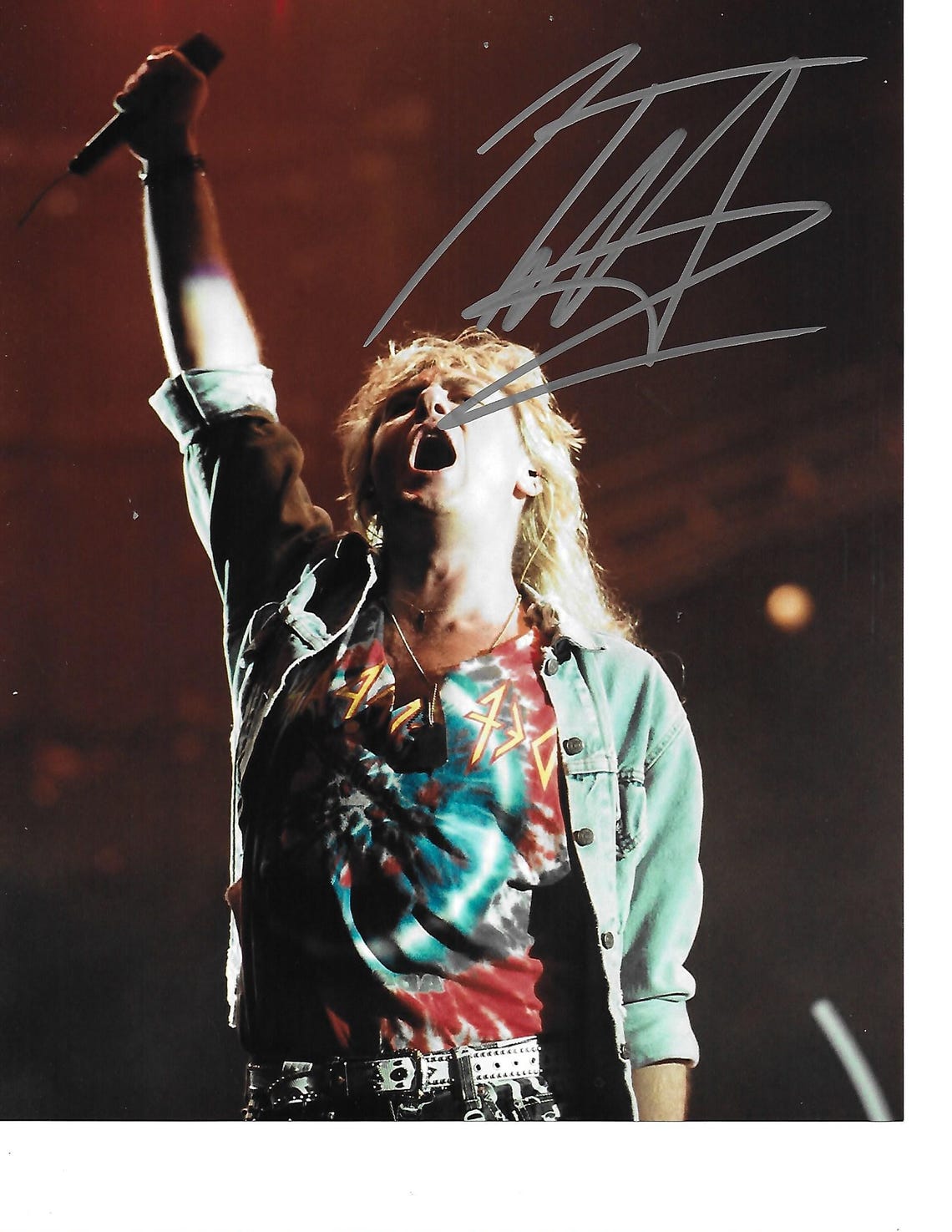 Rock and Roll Frontman JOE ELLIOTT Autographed on Stage 8x10 Photograph ...