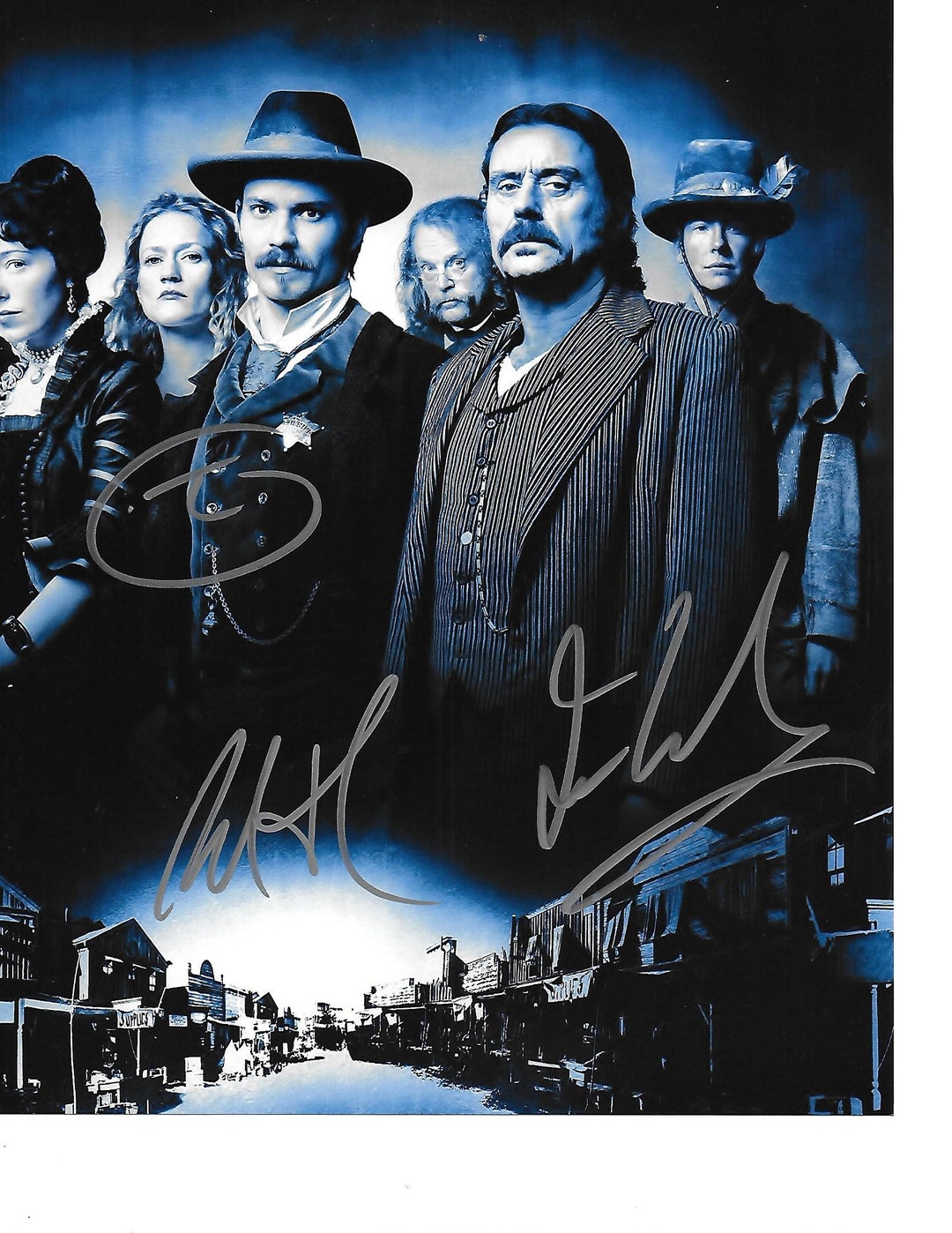 Great Tv Series "deadwood" Triple Cast Signed 8x10 Promo Photograph - Etsy