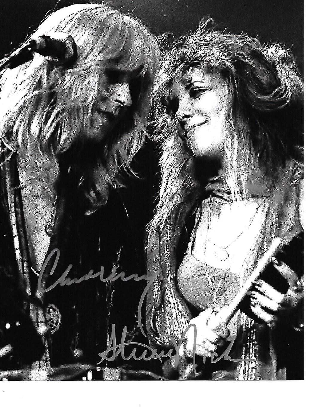 Hall of Fame Singers Stevie Nicks and Christine Mcvie Dual Autographed ...