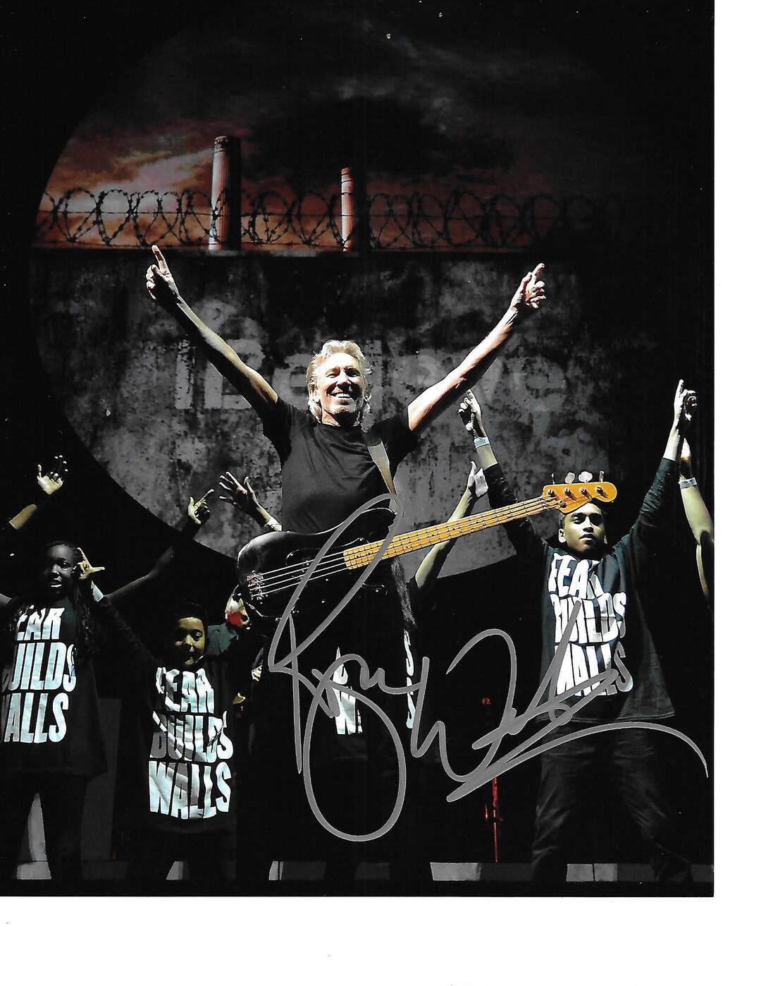 Legendary "floyd" Musician ROGER WATERS Autographed Super 8x10 Pic - Etsy