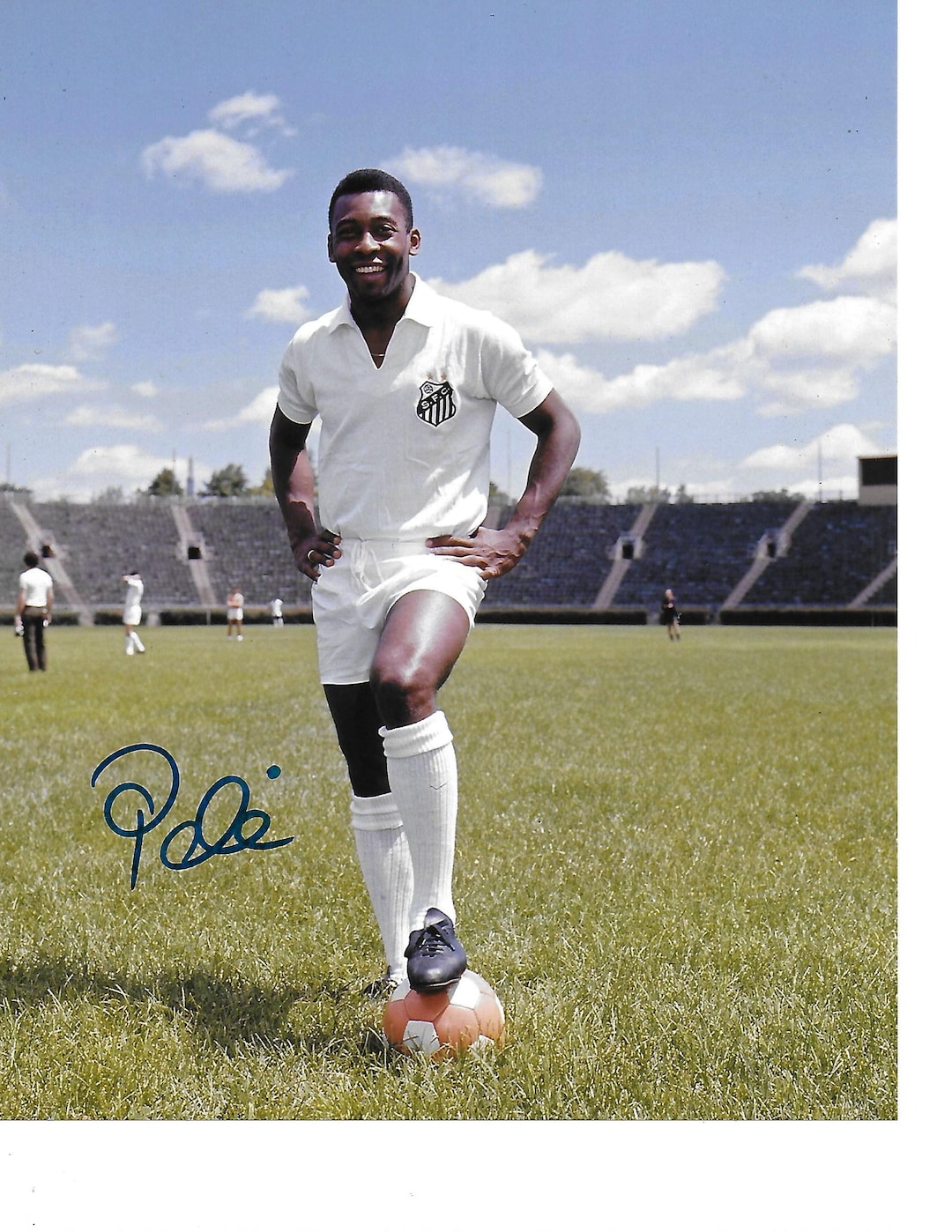 Soccer All Time Great PELE Authentic Autographed 8x10 Action Photo - Etsy