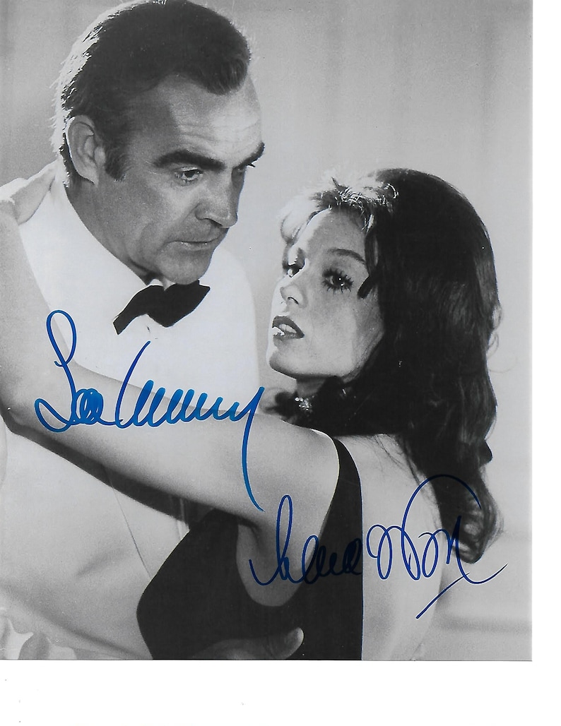 One of the Great "bond" Movies Dual Cast Signed 8x10 Photo Including ...