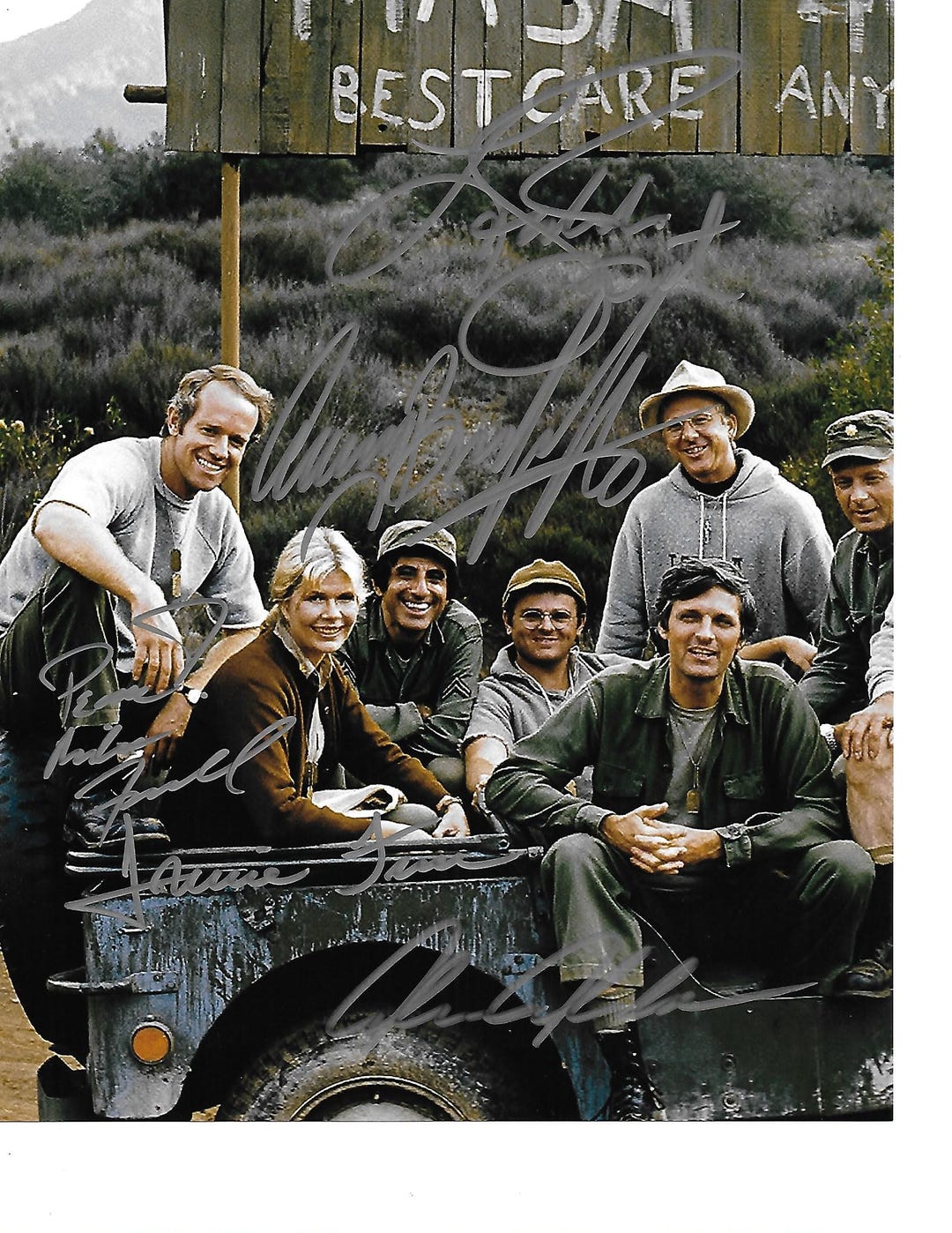 Forever Great Tv Series "mash" Multi Cast Signed 8x10 Serie Promo ...
