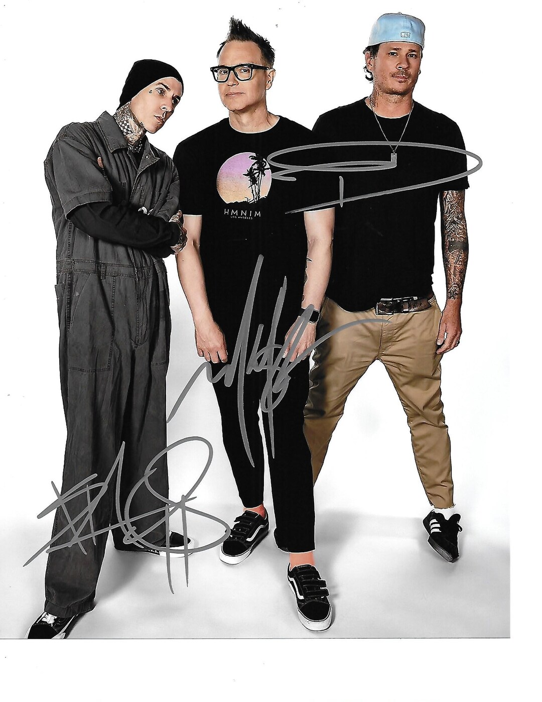 High Powered Rock Group blink-182 Band Signed 8x10 Photograph - Etsy