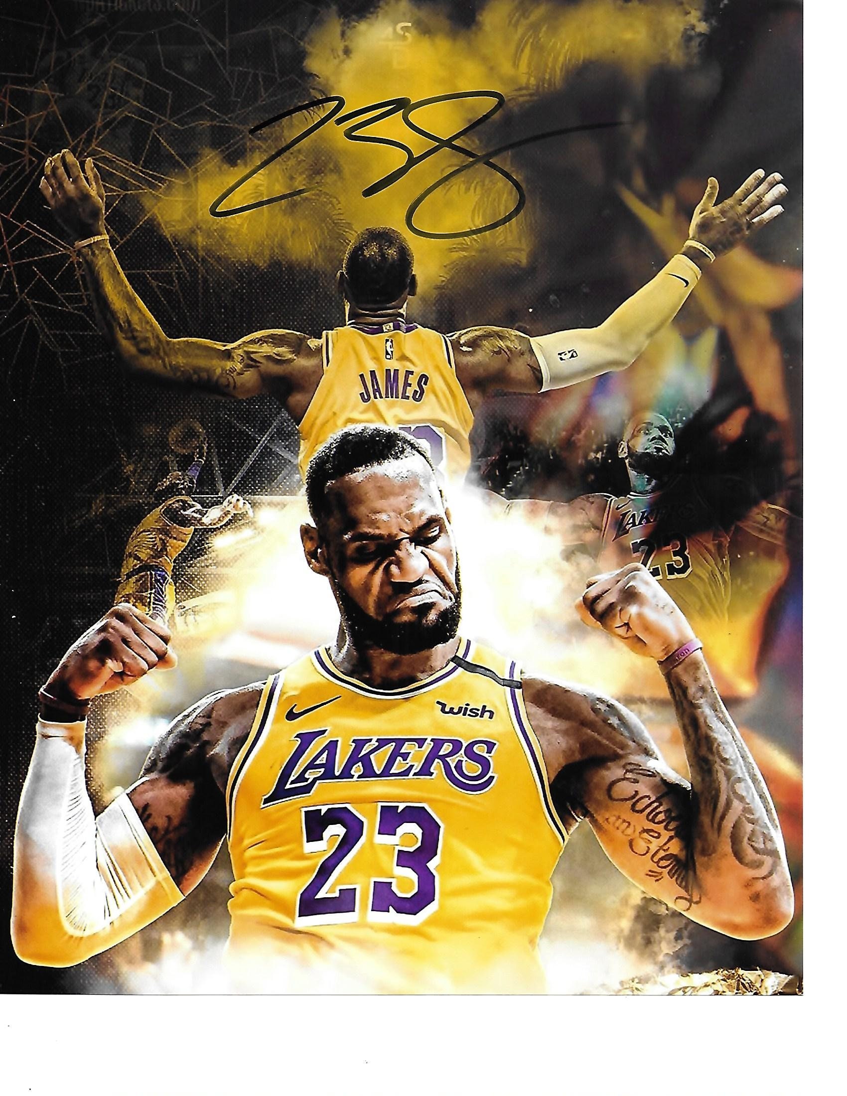 Future Hall of Fame Basketball Great LEBRON JAMES Signed 8x10 Super ...