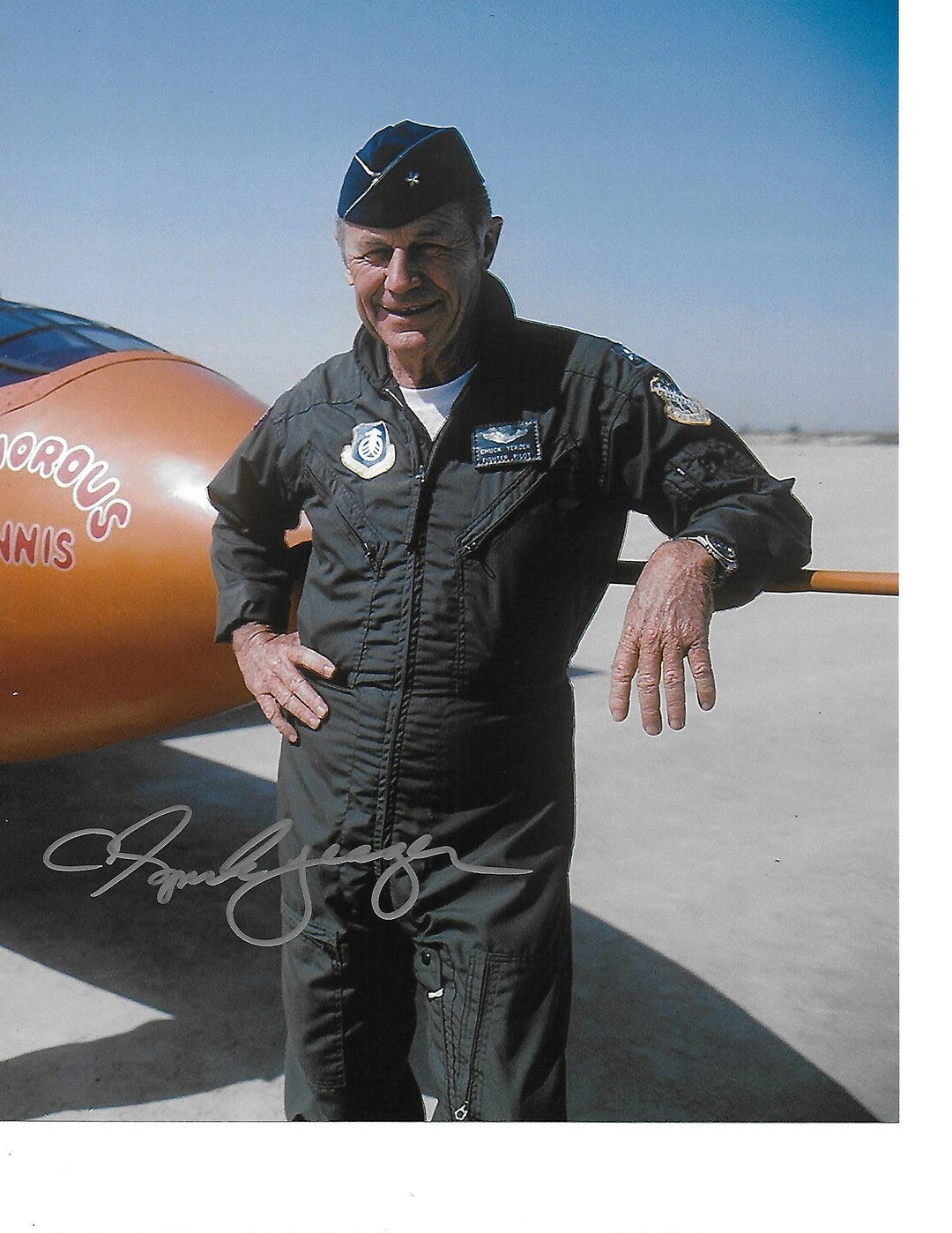 Record Setting Test Pilot CHUCK YEAGER Nicely Autographed 8x10 - Etsy