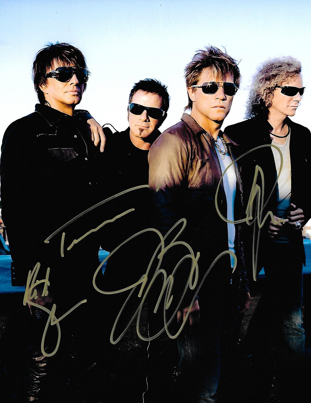 Very Cool Awesome BON JOVI Rock Band Signed 8x10 Photograph - Etsy