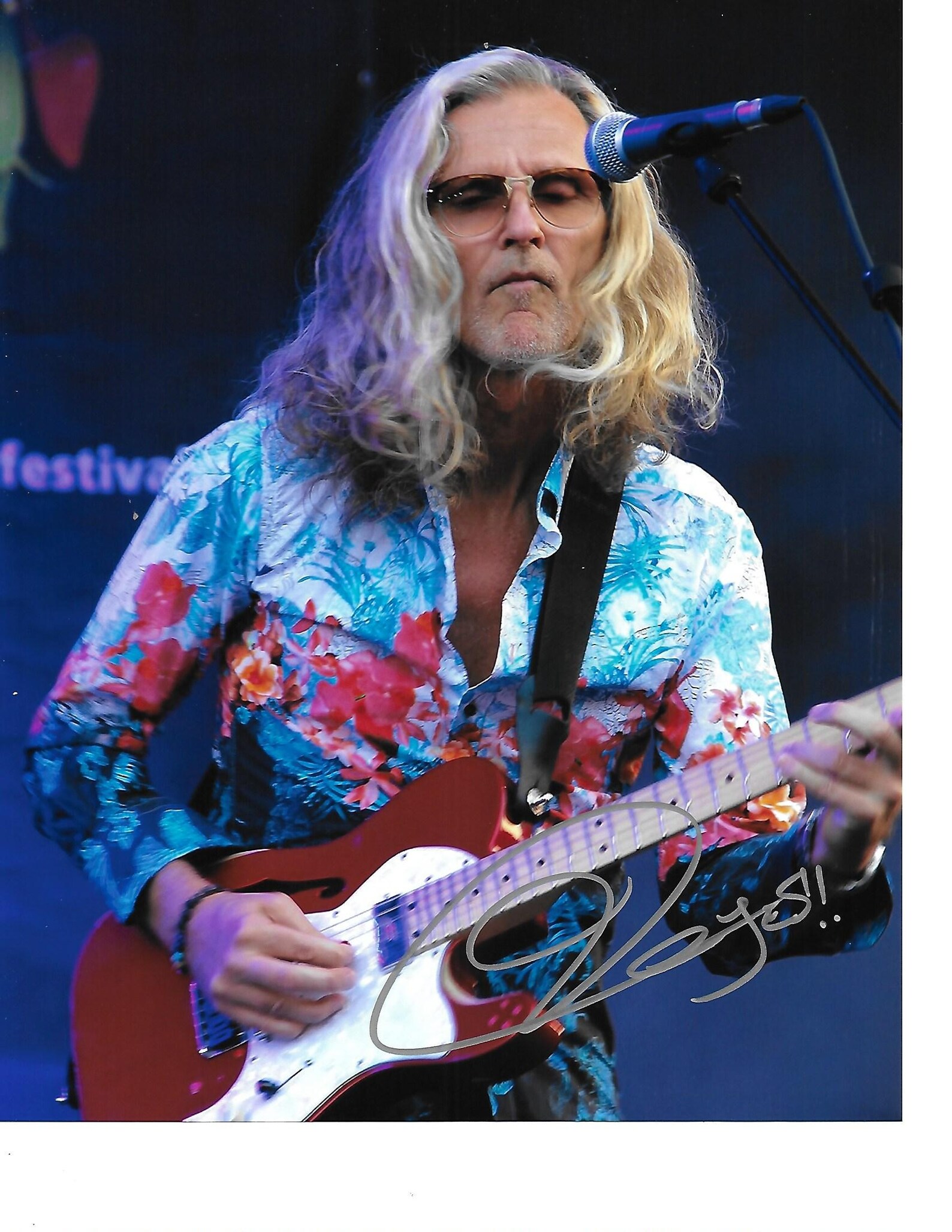 Legendary Singer Songwriter Musician JON ANDERSON Signed 8x10 Concert ...