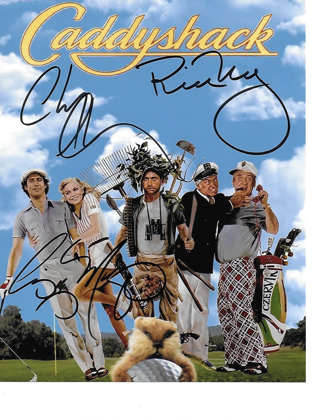 Super Fan Favorite Movie caddyshack Triple Cast Autographed 8x10 Movie Promo Pic - Etsy