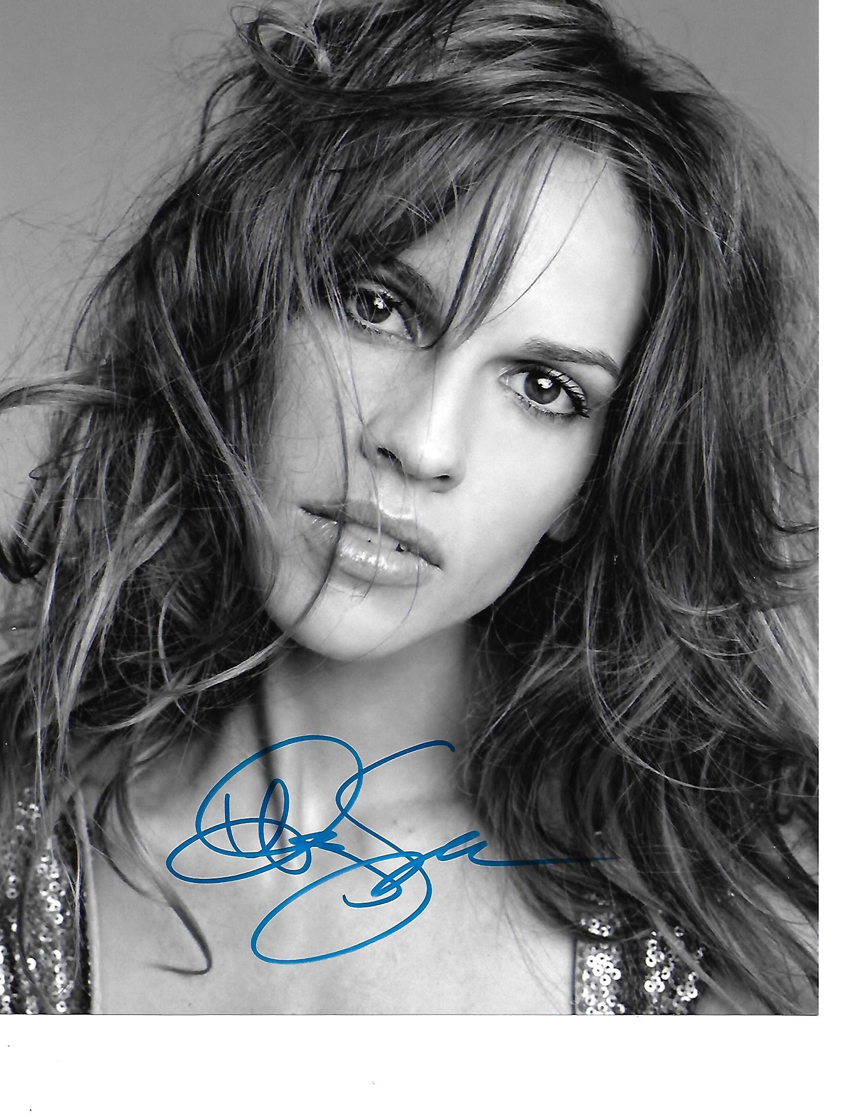 Beautiful and Talented Actress HILLARY SWANK Signed 8x10 Nice ...