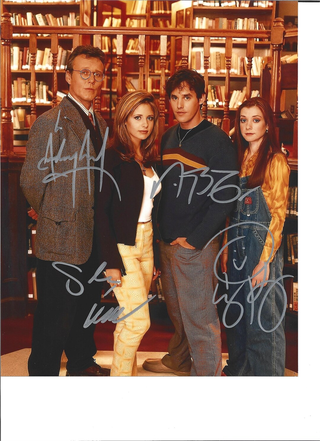 Great Tv Series "buffy the Vampire Slayer" Multi Cast Signed 8x10 ...