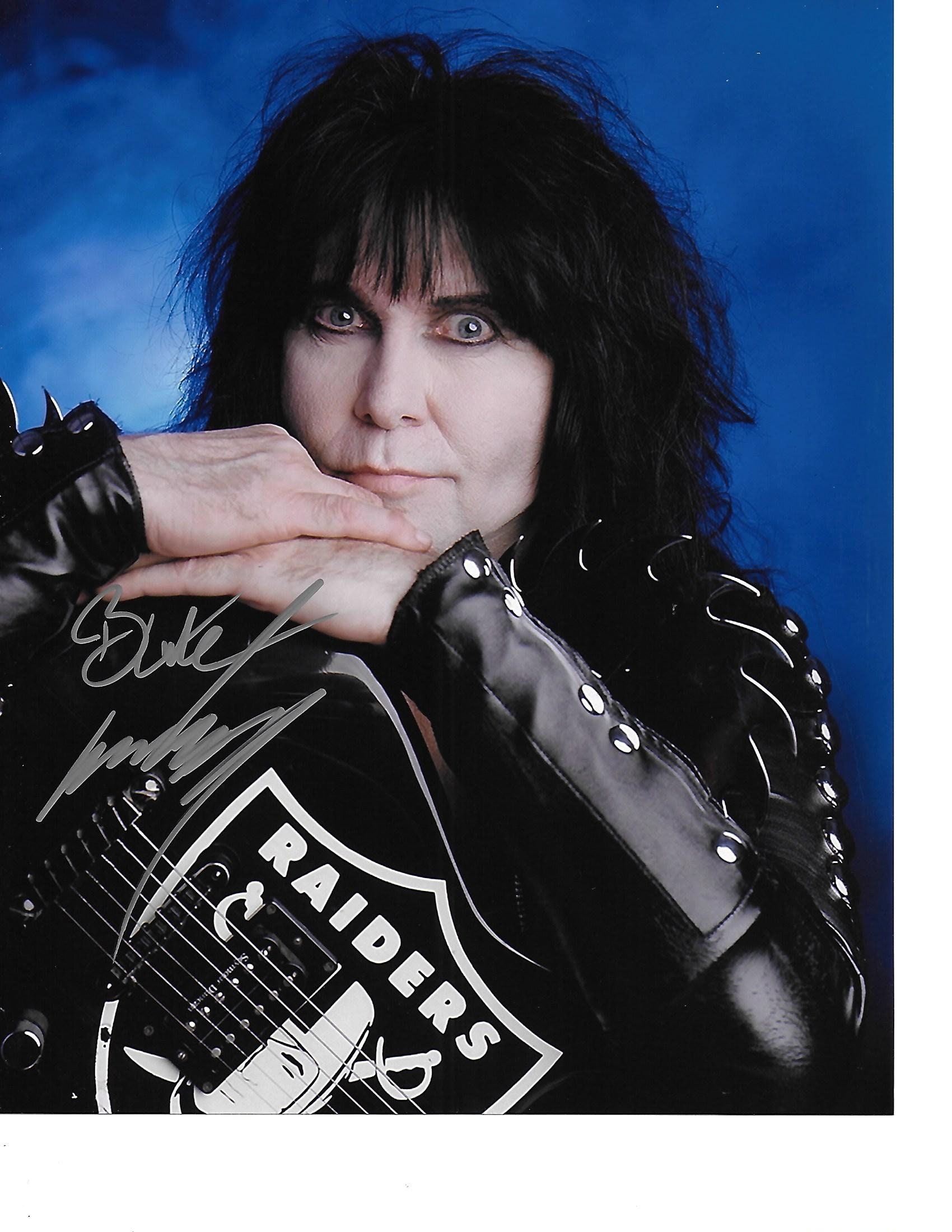 Heavy Metal Rocker BLACKIE LAWLESS Great Looking Signed 8x10 Photograph ...