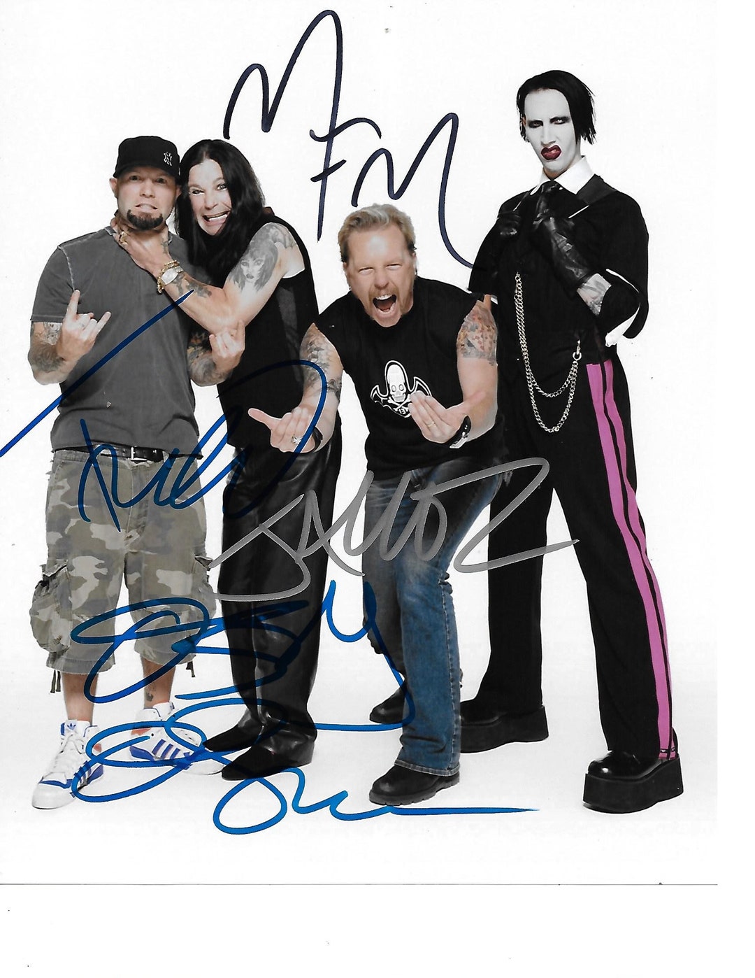 Star Studded Multiple Signed 8x10 Photograph of Heavy Metal Icons!! - Etsy