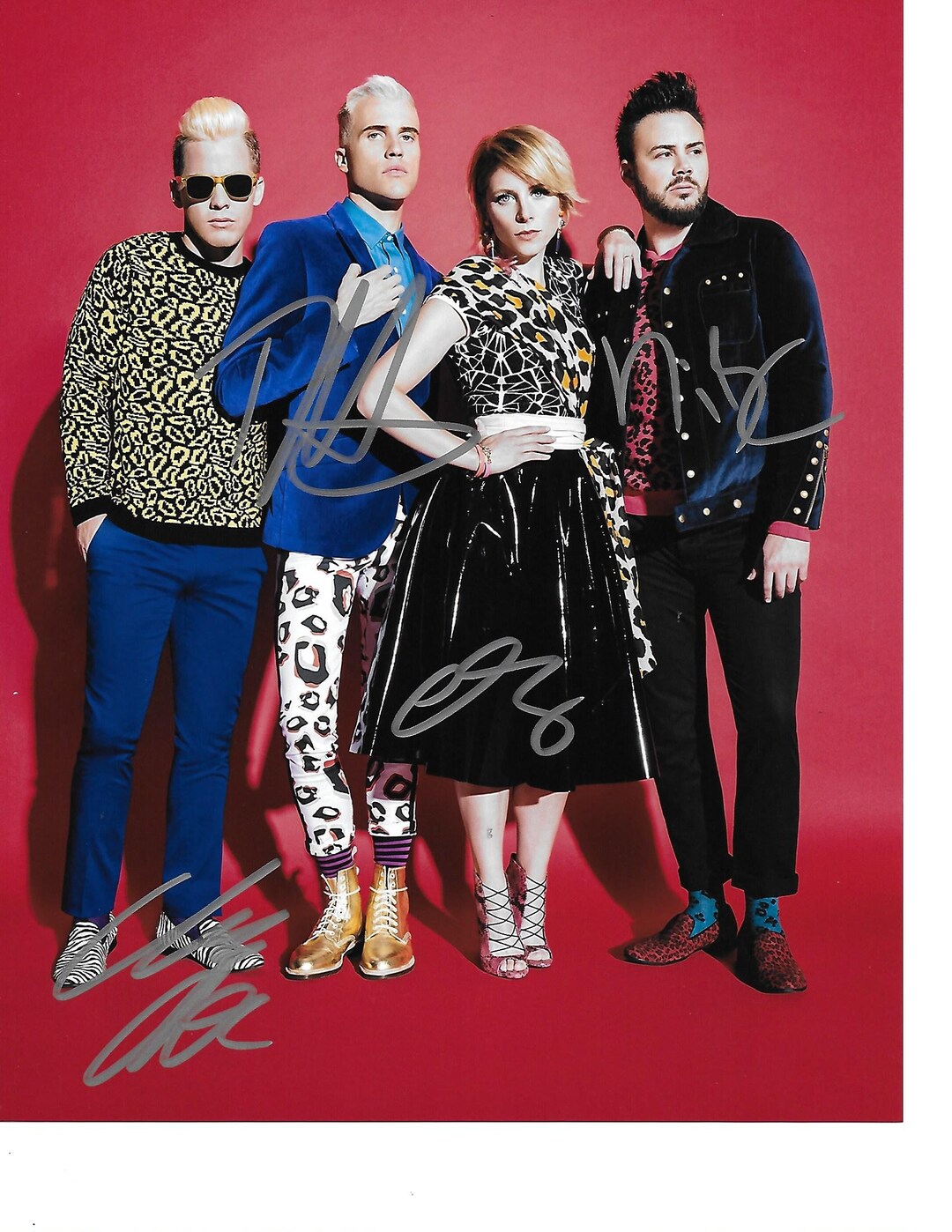 The Awesome Unique Rock Band "neon Trees" Autographed 8x10 Photo - Etsy