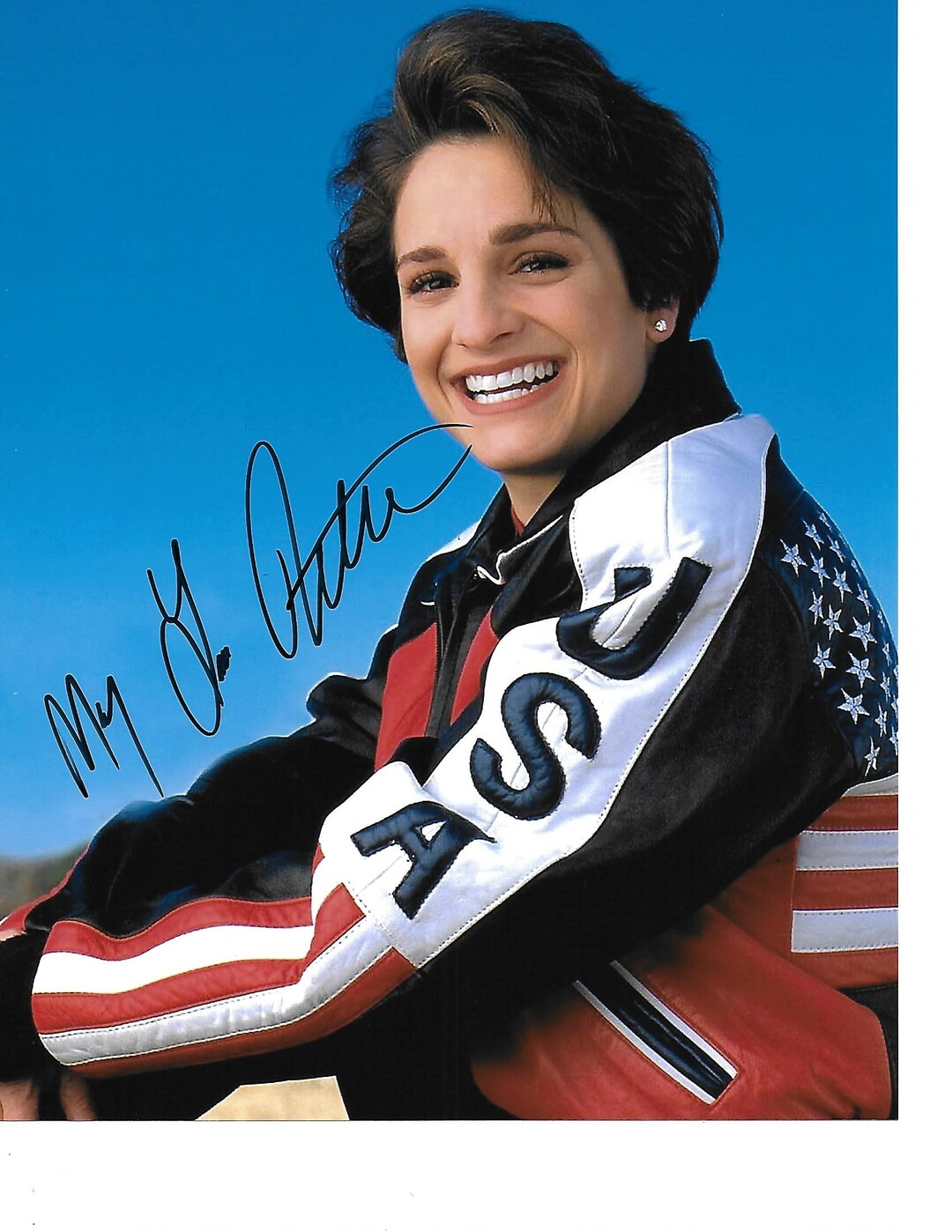 All Time Great American Gymnast MARY LOU RETTON Nicely Signed 8x10 ...