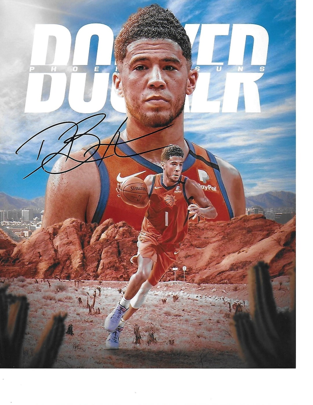 Basketball Superstar DEVIN BOOKER Great Looking Very Nicely Autographed ...