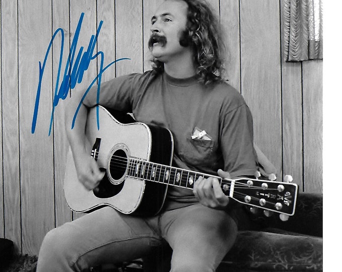 Rock N Roll Hall of Fame Musician DAVID CROSBY Super Nicely Signed 8x10 ...