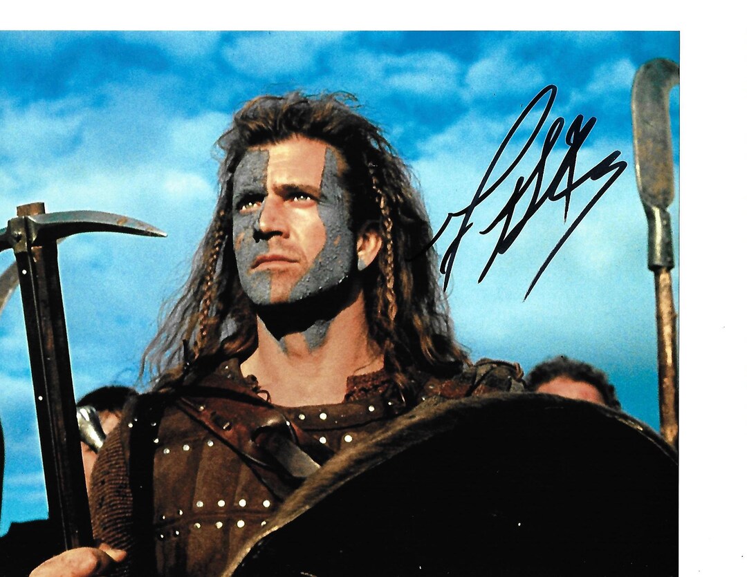 One of the Great Actors MEL GIBSON Autographed 8x1 Movie Scene - Etsy