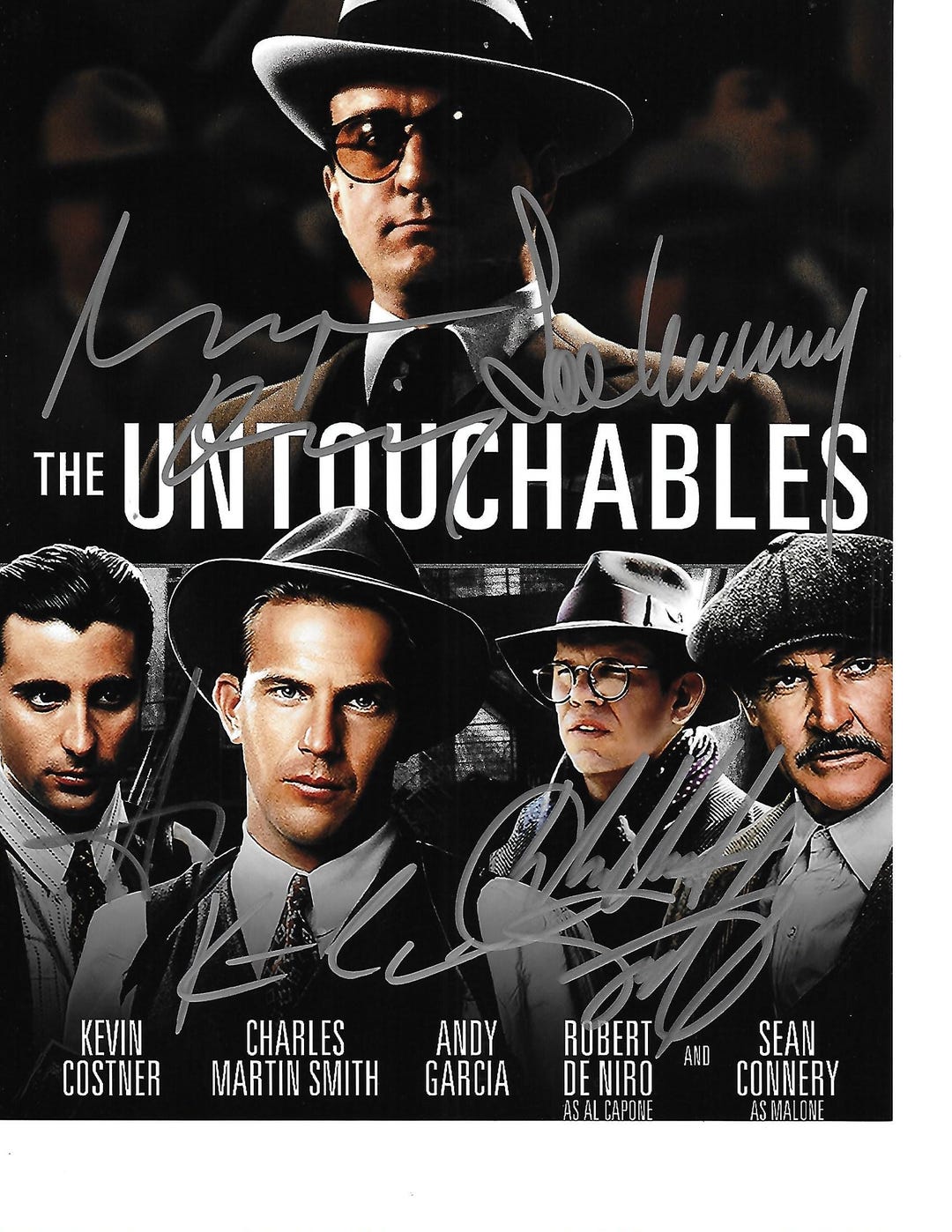 Star Studded Movie "the Untouchables" Cast Autographed 8x10 Promo Pic ...