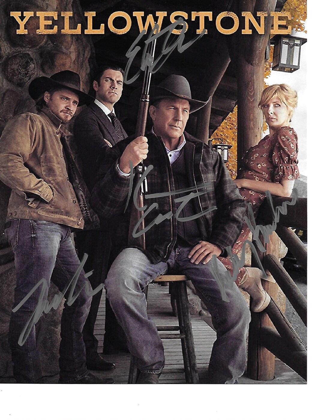 Tv Award Winning Series yellowstone Cast Autographed 8x10 Promo Pic - Etsy