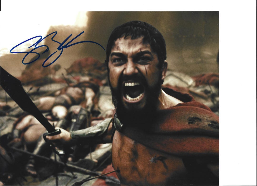 Actor GERARD BUTLER Iconic Movie Role Signed 8x10 Photograph - Etsy