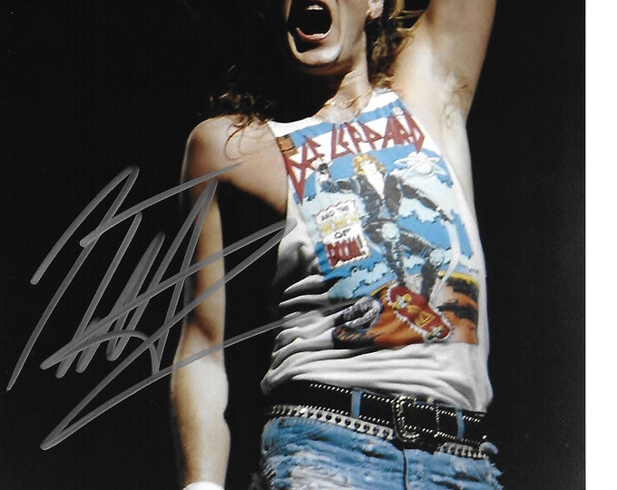 Rock and Roll Frontman JOE ELLIOTT Autographed on Stage 8x10 - Etsy