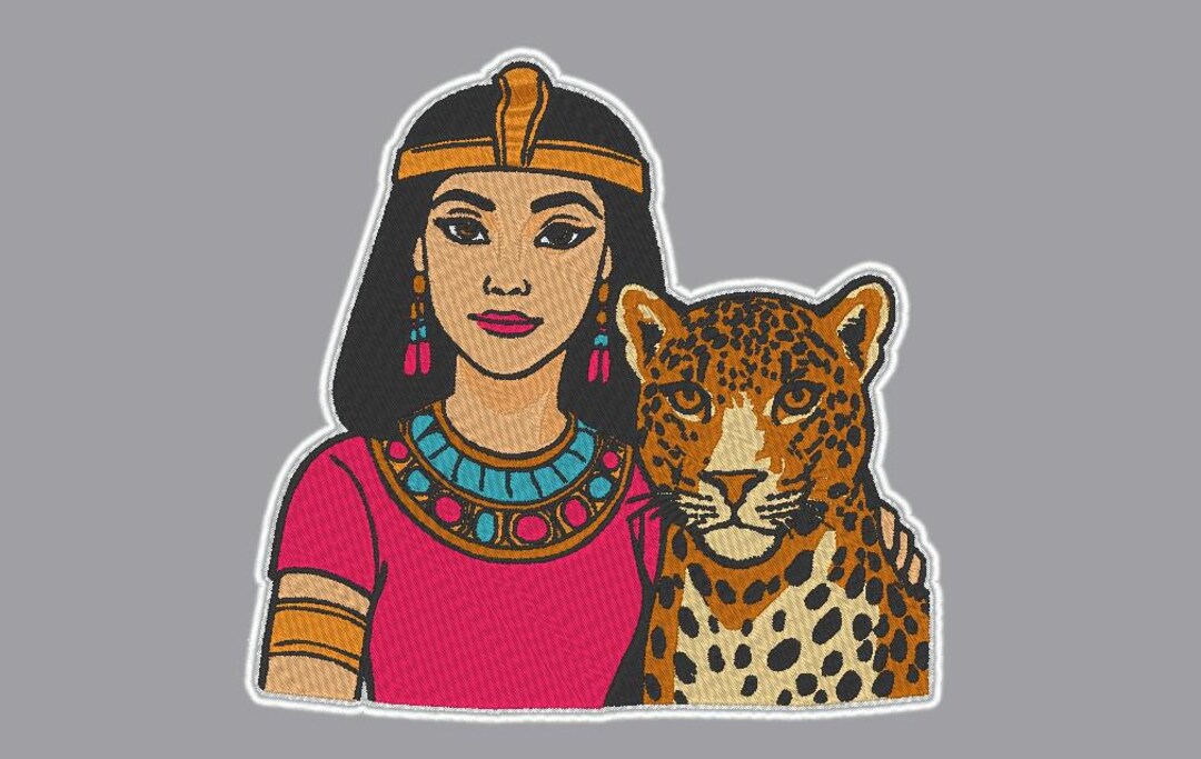 Cleopatra & Cheetah Peel and Stick Patch (7x6.78) - Etsy