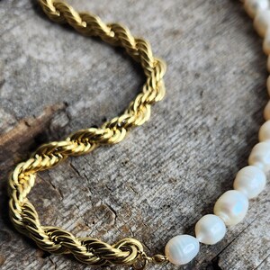 Pearl Rope Chain Necklace - Etsy