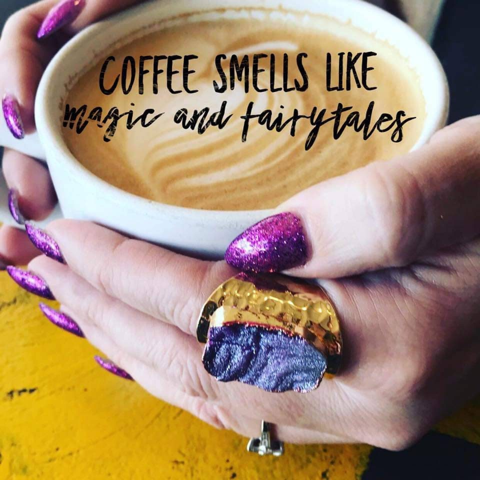 Lilac Galaxy Ring - Etsy