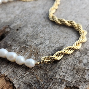 Pearl Rope Chain Necklace - Etsy