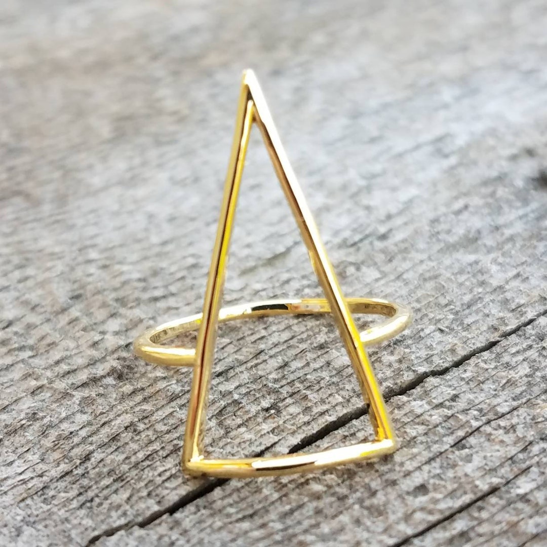 Triangle Ring - Etsy