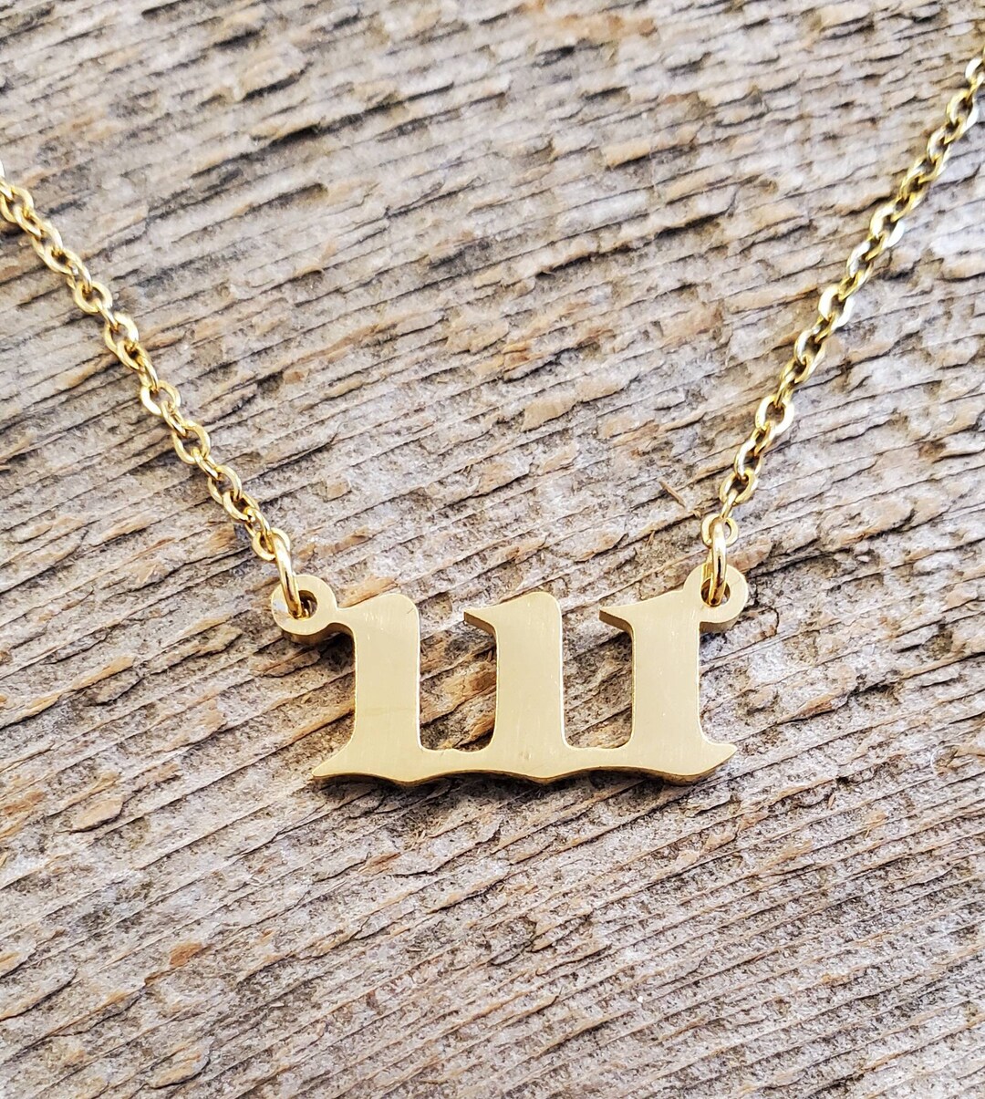 Angel Number 111 Necklace - Etsy