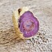 Pink Solar Quartz Ring - Etsy