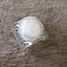 Silver Pearl Cigar Ring- Snow White - Etsy