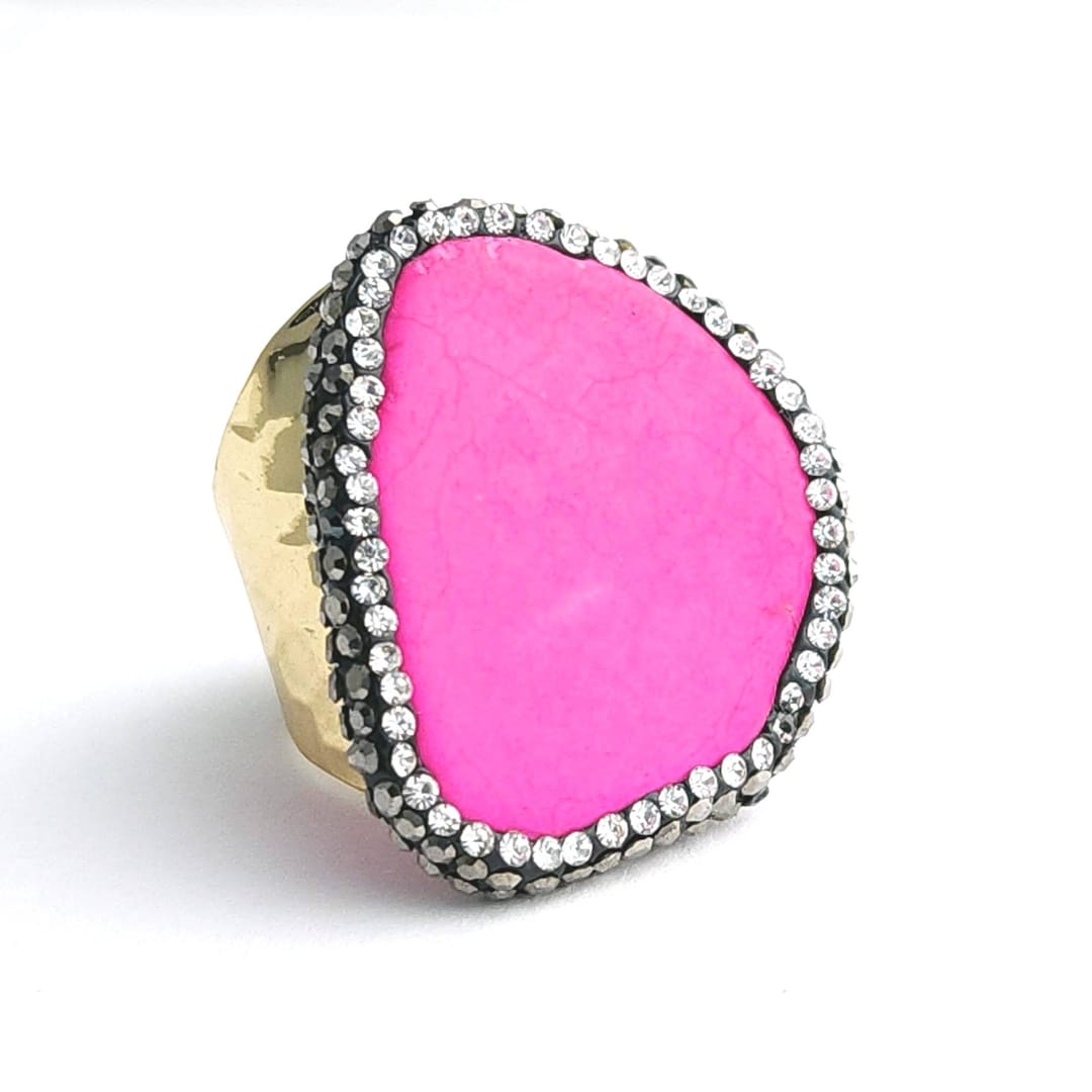 Pink Punch Ring - Etsy