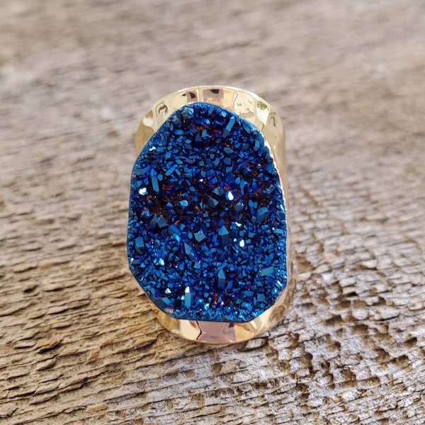 Druzy Ring - Etsy