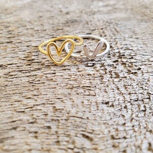 Two Hearts Ring - Etsy
