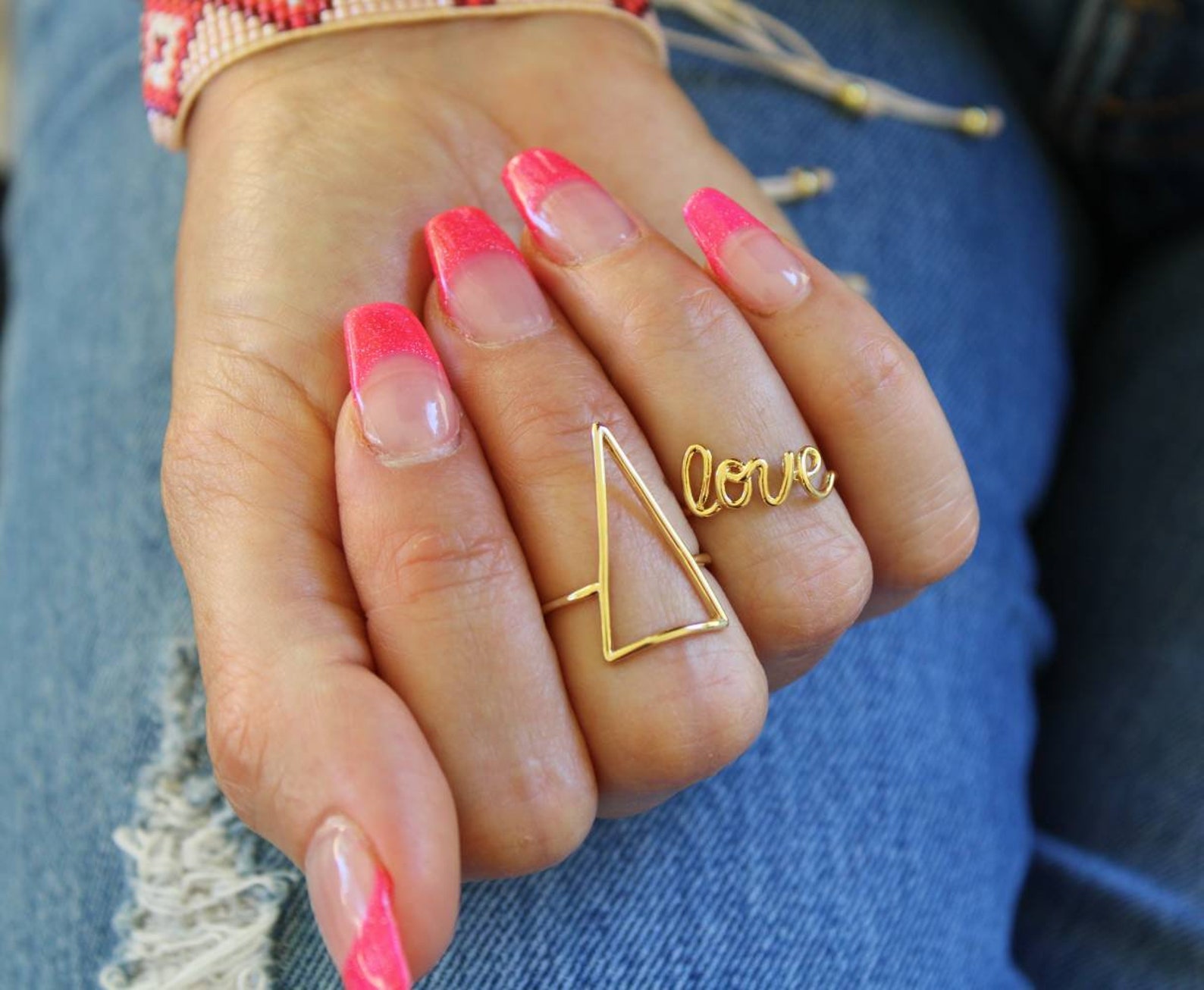 Triangle Ring - Etsy