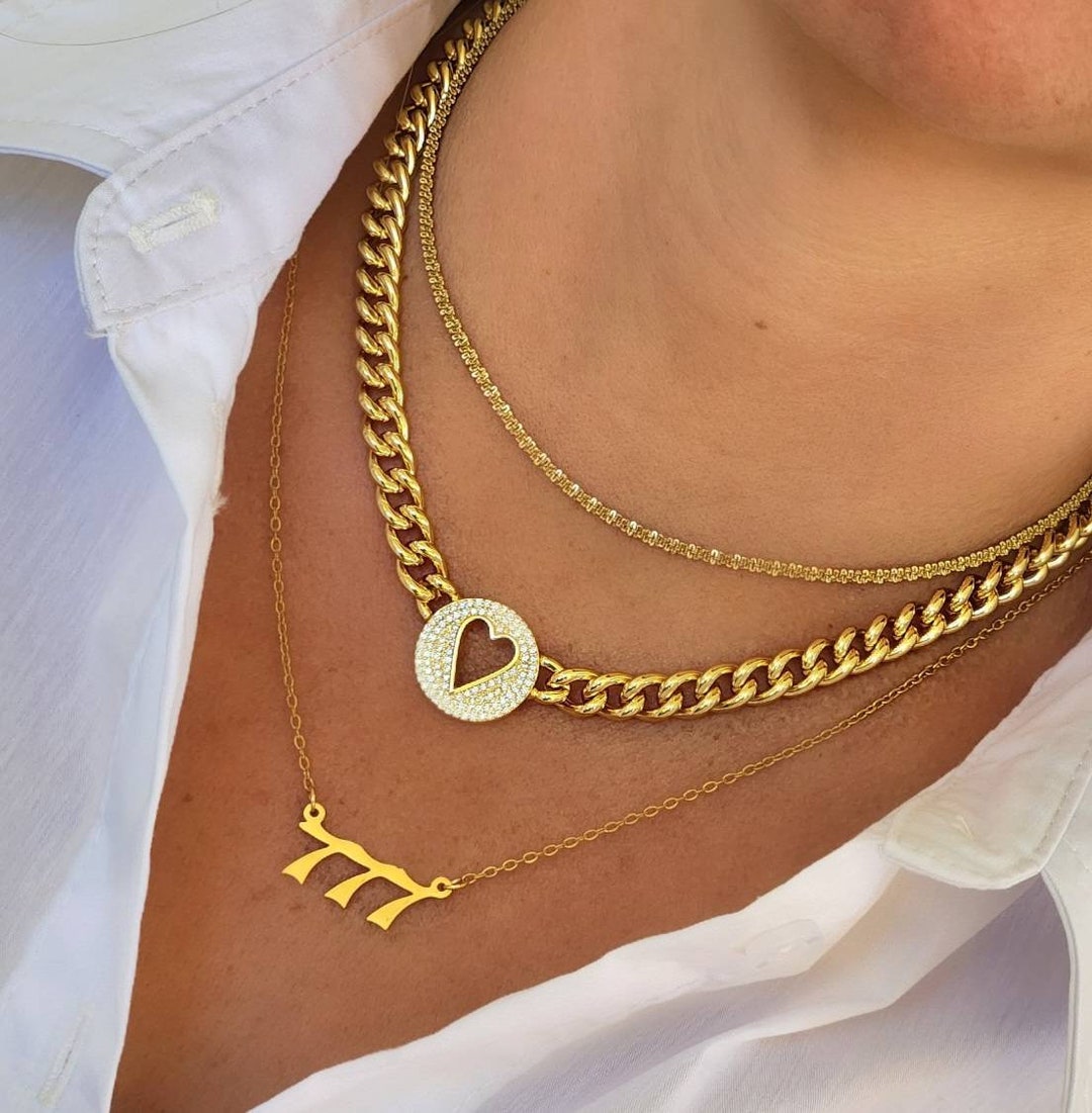 Angel Number 777 Necklace - Etsy