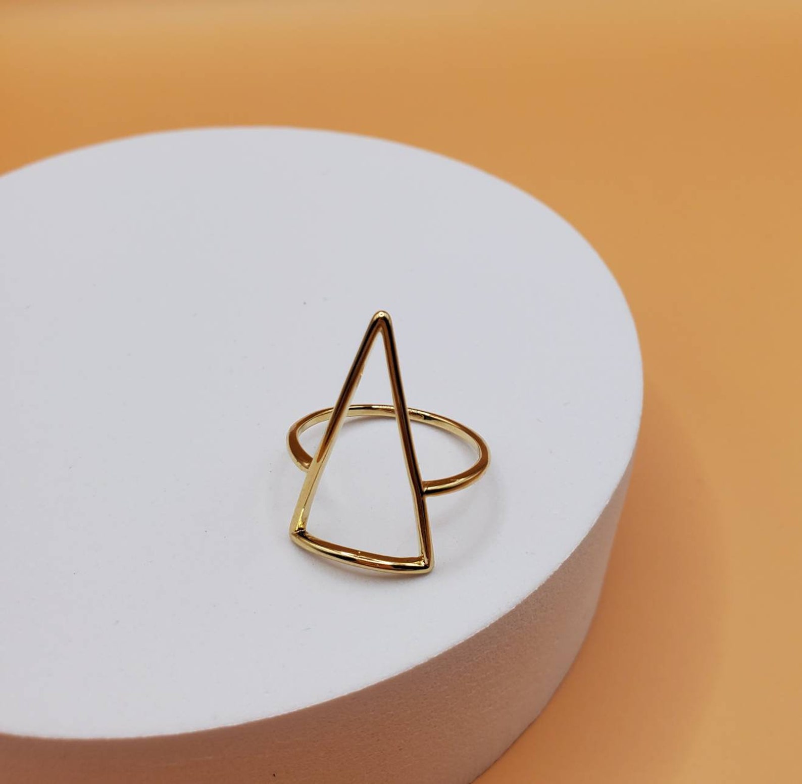 Triangle Ring - Etsy